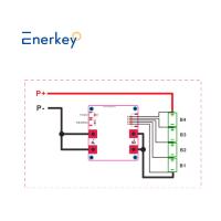 China Enerkey Hardware BMS 3S 4S 12V 60A 80A 100A 120A LiFePO4 Battery PCB With Balance For Motorcycle for sale