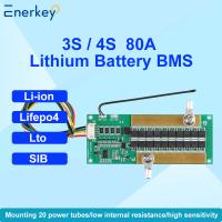 China Enerkey Standard NMC/LFP/LTO/SIB BMS 3S 4S 10A-80A Peak 150A With NTC And Balancing Cell Hardware BMS for sale