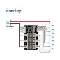 China Enerkey  Hardware BMS 200A 5S 6S 7S 12V 24V Battery Protection Board With Passive Balance and NTC for sale