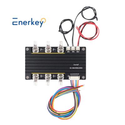 China Enerkey 3.7V Li-ion Lifepo4 7S 24V 200A BMS Common Port with Balance Temperature Measure for Electric Forklift for sale