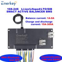 China Enerkey BMS Protection Electric Vehicles Smart Bms 16S 17S 18S 19S 20S 21S 22S 23S 24S 100A 200A 300A with 8A Active Balance for sale