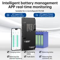 China Battery Protection Board 16S-24S 200A 250A 300A BMS with 8A Active Balance BT/CAN/RS485 for Electric forklift Lifepo4 li-ion Battery for sale