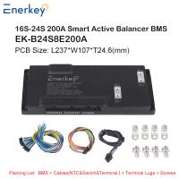 China Enerkey 16S-24S 1A-8A 15A-200A Smart Active Balancer BMS Lifepo4/Lipo/LTO Battery Balance with Bluetooth APP CAN RS485 for sale