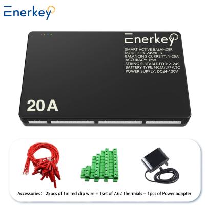 China Enerkey 20A Smart Balancer 4S 8S 12S 16S 20S 24S 40A 60A with CAN and Bluetooth Active balancer for Electric Vehicle for sale