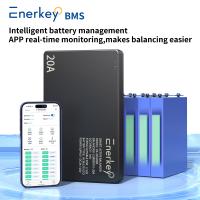 China Enerkey Smart Bluetooth BMS Active Balance 20A Battery Management System For 12V 24V 48V Li-ion LiFePO4 LTO Batteries for sale