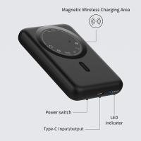 China Compact Design 10000mAh Magnetic Wireless Power Bank, Type-C PD Input & Output, 5W/7.5W/10W/15W Fast Wireless Charging Portable Charger for sale