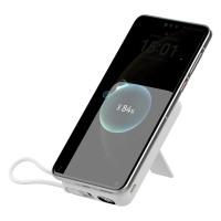 China Stylish 10000mAh Magnetic Wireless Power Bank, 15W Wireless Charging(5W/7.5W/10W/15W), Built-in TypeC Cable with Max 22.5W Output, Foldable Kickstand Portable Charger for sale