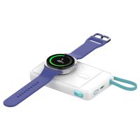 China 10000mAh Power Bank Multifunctional Portable Charger with Built in Type C Cable Wireless Charging for Apple Watch and Phones for sale