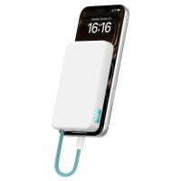 China 10000mAh Power Bank Multifunctional Portable Charger with Built in Type C Cable Wireless Charging for Apple Watch and Phones for sale