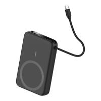 China Magnetic Wireless 10000mAh Power Bank with Foldable Kickstand and LED Display Providing Safe Fast Charging for Smartphones for sale