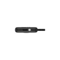 China Portable 10000mAh External Battery Charger, 3 Built‑in Charging Cables(Type‑C / Lightning / USB), Fast Charge Power Bank with Type‑C Input‑Output & USB‑A Output, LCD Screen Power Indicator for sale