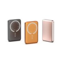 China 10000mAh Aluminum Alloy Magnetic Wireless Power Bank, Portable Magnetic Charger 15W Max Wireless Charging with Type‑C Input & Output Port for sale