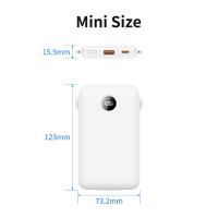 China 10000mAh Portable Charger with Built-in USB C Cables, 22.5W Fast Charging Power Bank, Ultra Slim Battery Pack with LED Digital Display, iPhone 15/16 Pro Max, Samsung Galaxy S24, Android for sale