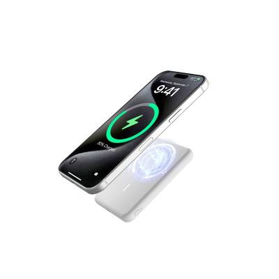 China 5000mAh Magnetic Wireless Power Bank 15W Max, 22.5W PD Fast Charging with USB C Input/Output, Ultra Compact Mini Battery Pack for iPhone 16/15/14/13/12 Pro Max, Samsung  Galaxy for sale