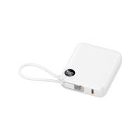 China Ultra-Compact 10000mAh Power Bank with Built-in Type-C Cable | 22.5W Fast Charging & LCD Display for sale