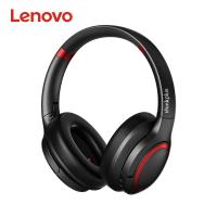 China Lenovo TH40 Wired Over Ear Headphones Black Folding Stereo Headphones for sale