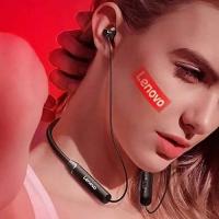 China Lenovo HE05 Bluetooth Neckband Headphones Noise Reduction Waterproof 50g for sale