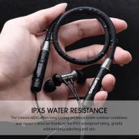 China Lenovo HE05 Bluetooth Neckband Headphones Noise Reduction Waterproof 50g for sale