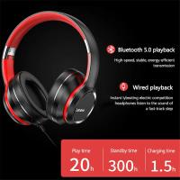 China 20H Lenovo Wireless Over Ear Headphones Hd200 Noise Cancelling Headset Foldable for sale