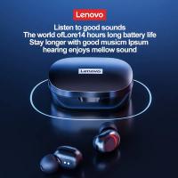 China Lenovo PD1X TWS Wireless Earbuds 5.0 Bluetooth White/Black Color 250mAH Charging Bin Battery for sale