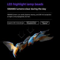 China Lenovo H4 4k Lcd Projector Red Blue 3D Android 9.0 Projector 1920×1080P Compatible for sale
