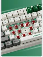 China 4000mah Battery Mechanical Keyboard Mouse With Type C USB Port ABS Keycap Material for sale