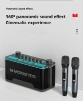 China Monster SK100  RGB LED Light Multimedia Bluetooth Speaker Standby Time 6 Month 2*80w Output Power for sale