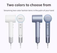 China Lenovo HB100 RGB Light Negative Ion Hair Dryer 1600W Power White/Blue for sale