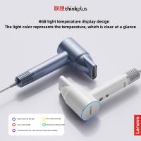 China Lenovo HB100 RGB Light Negative Ion Hair Dryer 1600W Power White/Blue for sale