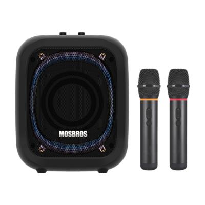 China Mosbros KaraBass 7K Portable RGB Bluetooth Speaker With Built In Lithium Battery AndLED Lights V5.0 Technology for sale