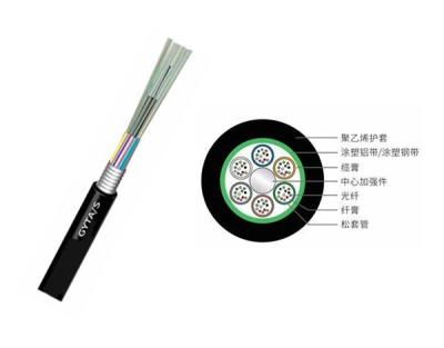 China GYTA 2–144 Cores, GYA(S) 2–144 Cores, GYTS 2–144 Cores Stranded Loose Tube Fiber Optic Cable for sale