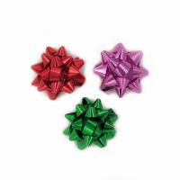 China Christmas Metallic Gift Box Bow 3inch Green Bows For Presents for sale