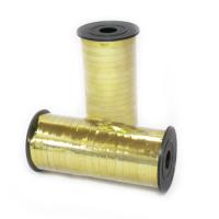 China 100Y Metallic Gold Gift Ribbon Roll Curling Balloon Ribbon Rolls for sale