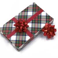 China OEM 1.25inch Plastic Red Gift Wrapping Ribbon Bows For Presents for sale