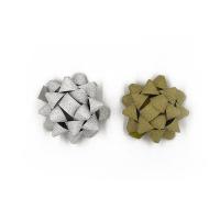 China Glitter Plastic Gift Wrapping Bows And Ribbons 4cm 12cm Present Ribbon for sale