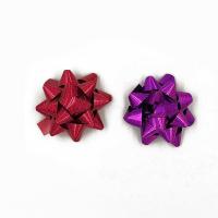 China 3inch Holographic Plastic Star Ribbon Bow Customized Color OEM for sale