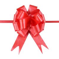 China Christmas 30mm Red Ribbon Pull Bows Gift Box Decoration OEM ODM for sale