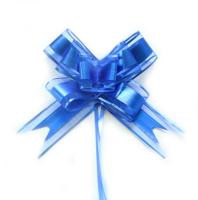 China Matte Metallic Ribbon Pull Bows 32mm Red Pull Bows For Gift Wrapping for sale