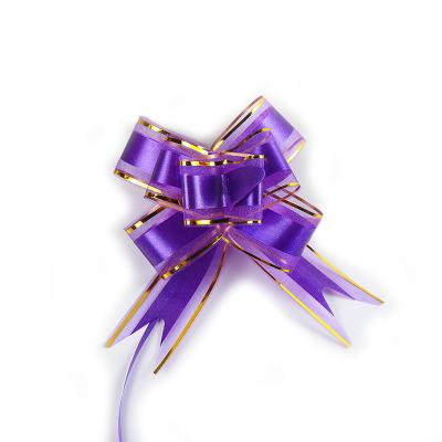 China 6inches Gift Wrap Plastic Ribbon Pull Bows Butterfly Pull Bow For Gift Decoration for sale