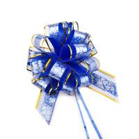China Heart Organza Green Pull Bows 6 Inch Gift Wrapping Decoration for sale