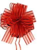 China 5 Lines Matte Metallic Large Pull Bows 6 Inch Pull Bows For Gift Baskets for sale