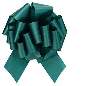 China 9inch Plastic Ribbon Car Pull Bow Pom Pom Polypropylene ODM OEM for sale