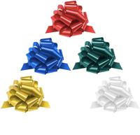 China 9inch Plastic Ribbon Car Pull Bow Pom Pom Polypropylene ODM OEM for sale
