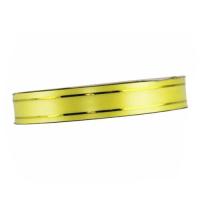 China 18mm 30m Plastic Metallic Curling Ribbon 2 Gold Lines For Gift Boxes for sale