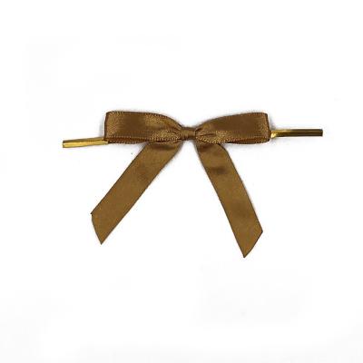China Gift Wrapping Decoration Ribbon Bow Tie Hairpin Satin 3in for sale