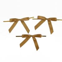China Gift Wrapping Decoration Ribbon Bow Tie Hairpin Satin 3in for sale