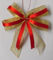 China 6inches Pre Tied Ribbon Bow Tie With Elastic Loop For Wrapping Pet Bone for sale
