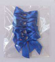 China Polyester Stretchy Ribbon Bow Tie Jar Decoration Satin Pre Tied Elastic Bow 5cm for sale