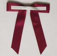 China 2in Metallic Red Ready Made Mini Satin Ribbon Bows For Invitation for sale