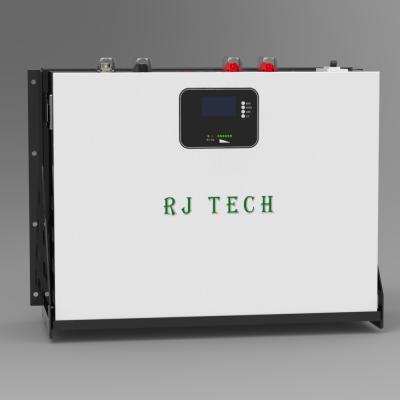 China RJ TECH Powerwall New 16kwh 51.2V LiFePO4 Battery for Deye SRNE HuaWei Hoymiles FOX for sale